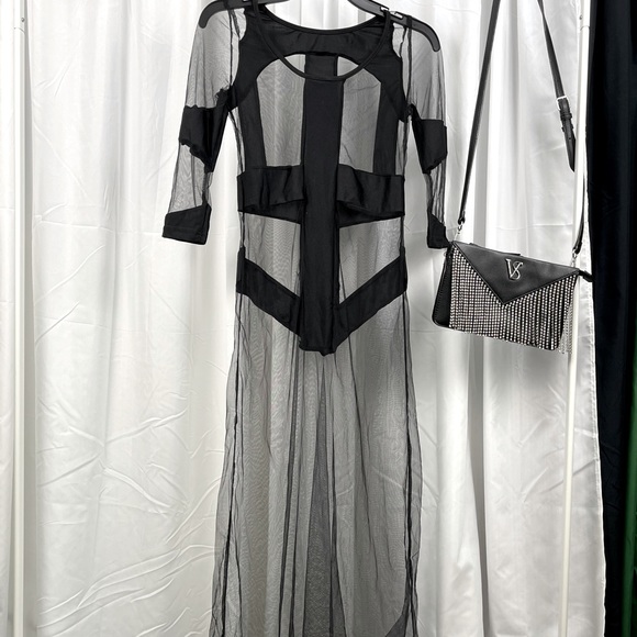 Dresses | Black Sexy Sheer Dress For Date Night | Poshmark